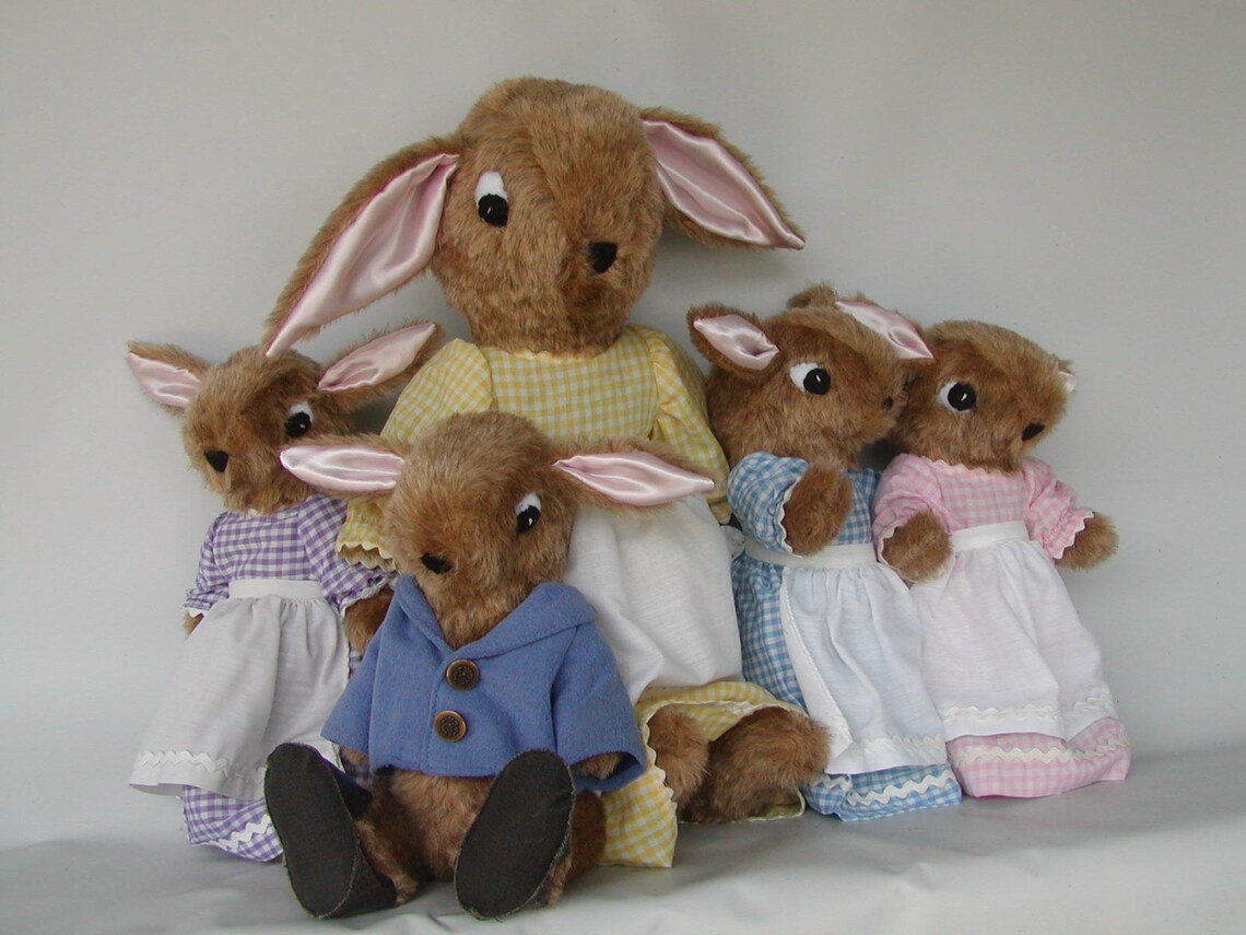 Peter Rabbit Family Stuffed Animal Pattern - Paper Copy - Etsy