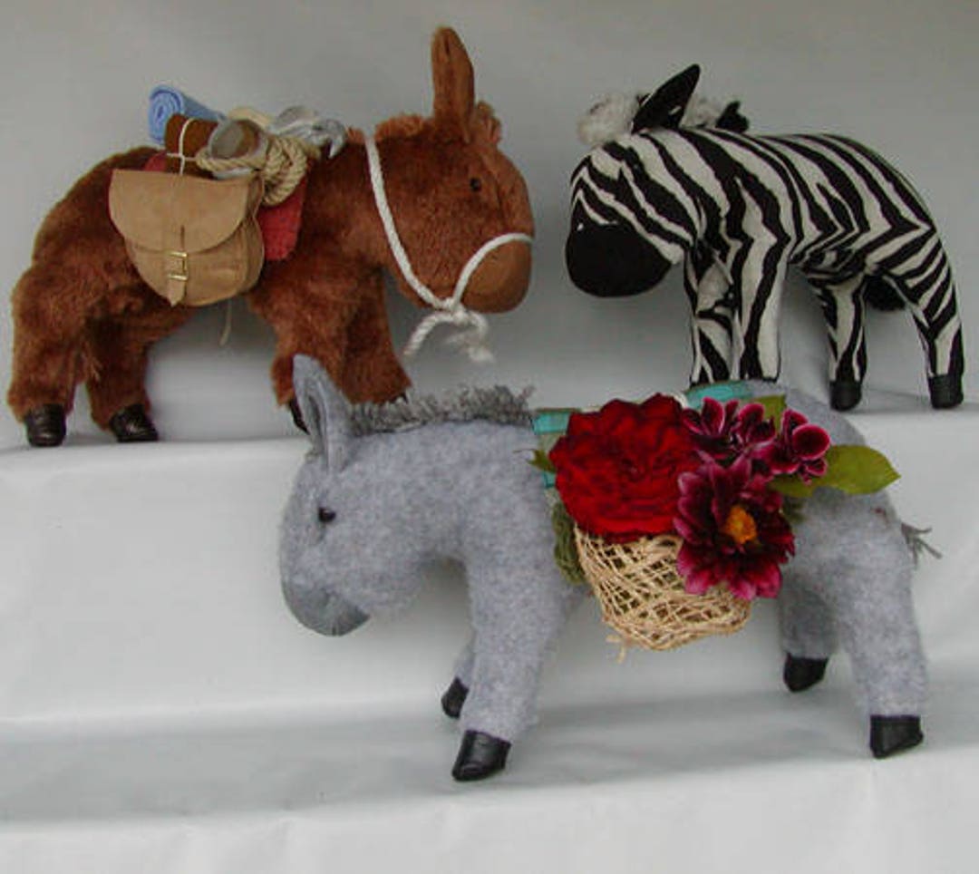 Donkey & Zebra Animal Pattern - Paper Copy - Etsy