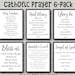 Easter Prayer Printable 6-pack, Our Father, Hail Mary, Glory Be, Angel of God, Apostle's Creed ...