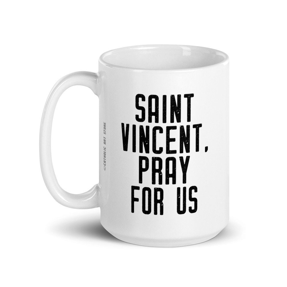 St. Vincent De Paul Pray for Us Mug Patron Saint Volunteers - Etsy
