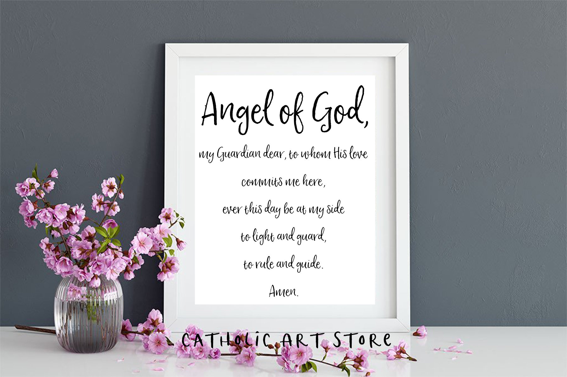 Angel of God Guardian Angel Prayer, Roman Catholic Church Prayer, DIY ...