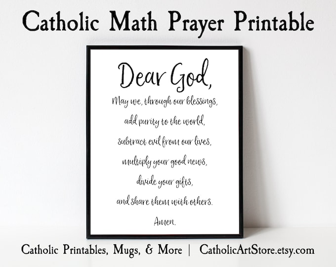 Grace Before Meal Catholic Prayer, Bless Us O Lord, Kitchen and Dining ...