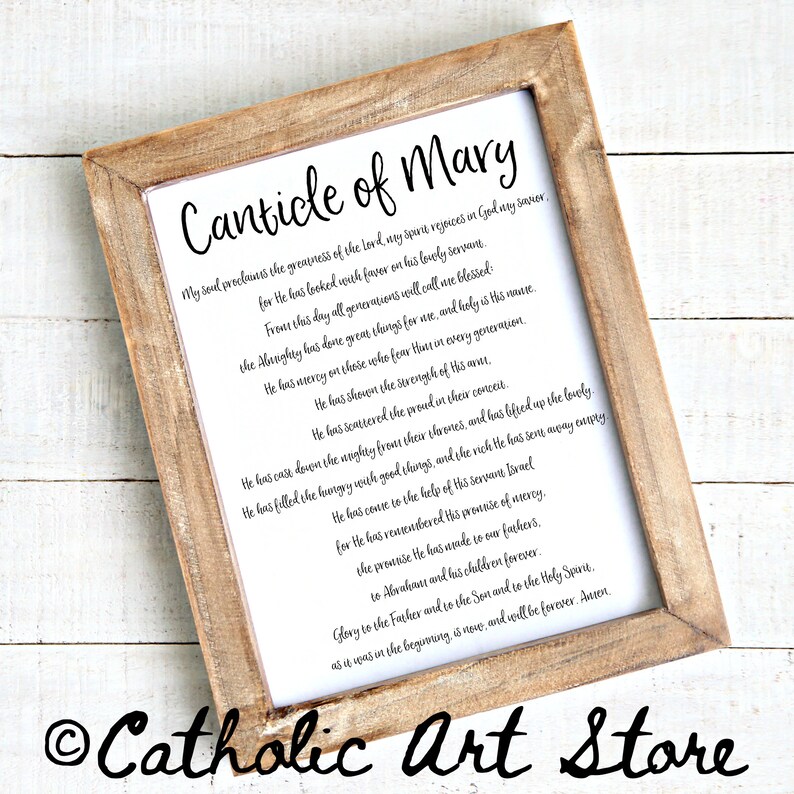 Canticle of Mary Prayer, Magnificat Song of Mary, Catholic Church ...