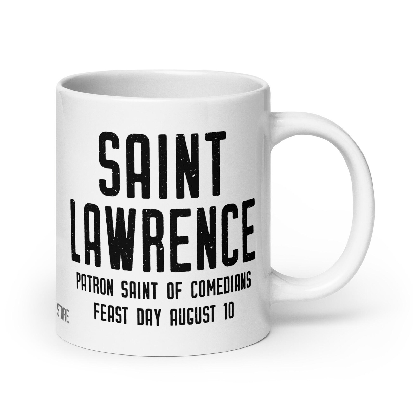 St. Lawrence Pray for Us Mug, Patron Saint of Comedians, Funny Catholic ...