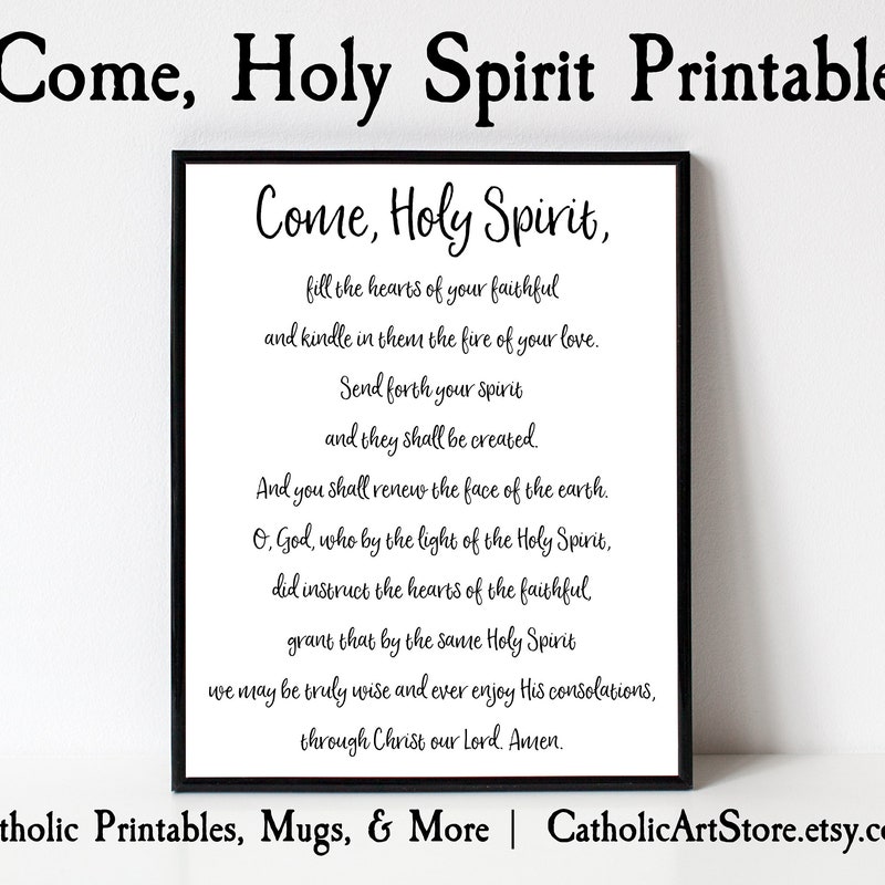Come Holy Spirit - Etsy