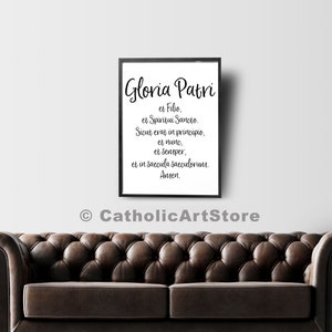 Gloria Patri Latin Prayer Printable, Print-at-home Catholic Glory Be ...