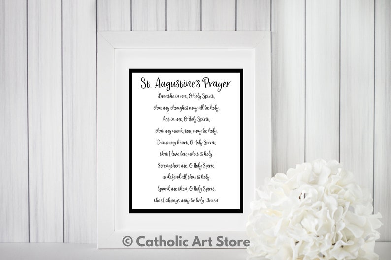 St. Augustine's Prayer, Saint Prayer, Catholic Church Prayer, Catholic ...