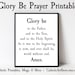 Glory Be Printable, Catholic Prayer Wall Art, Tiered Home Altar ...
