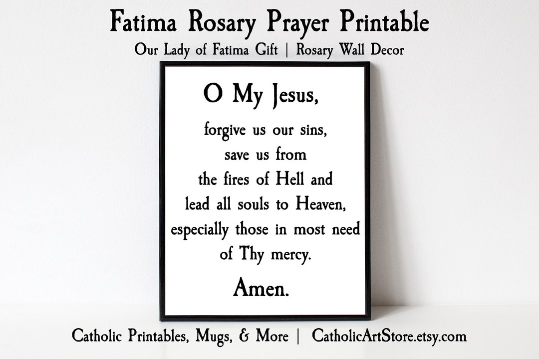 Fatima Rosary Prayer, Catholic Rosary Prayer, Our Lady of Fatima ...