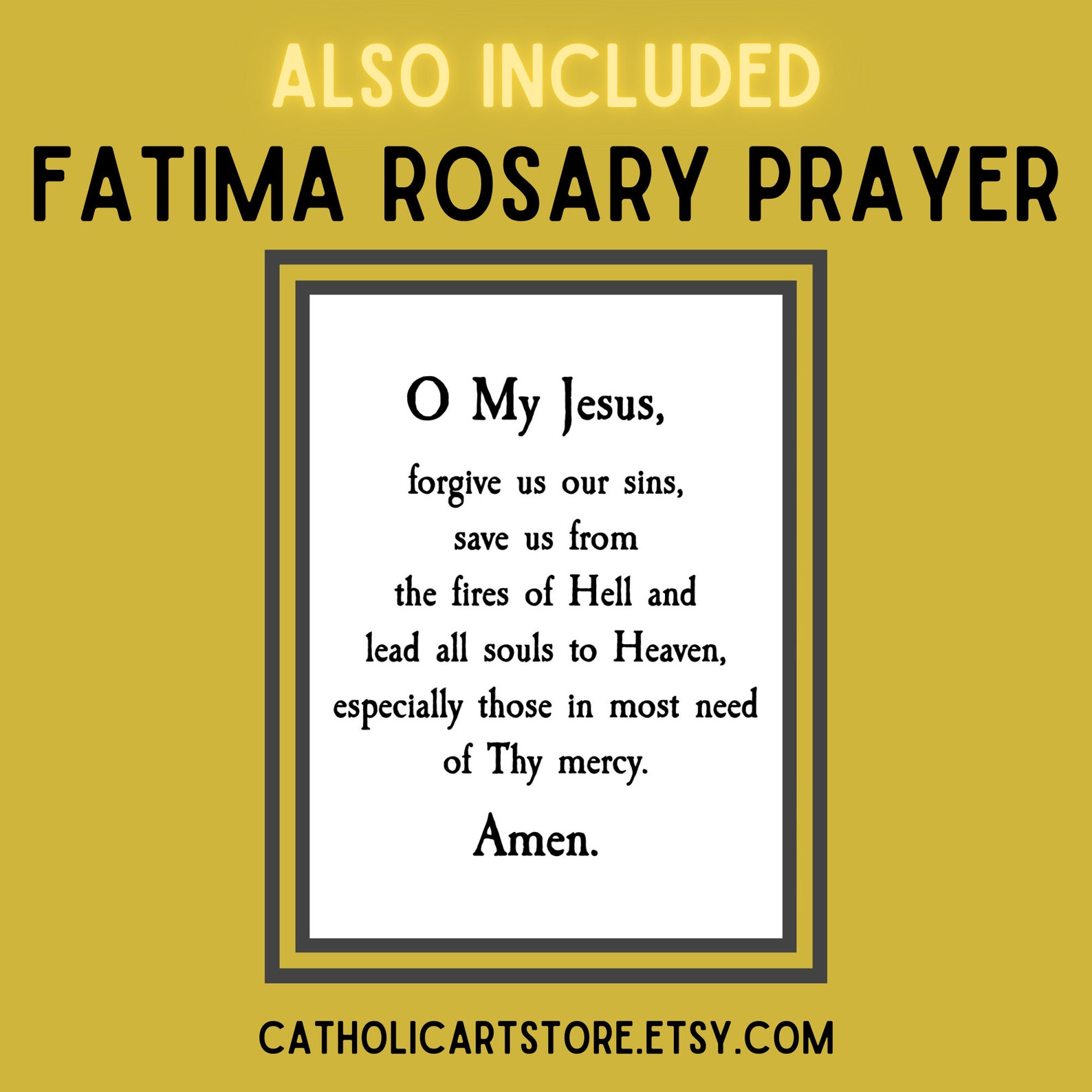 Rosary Printable Prayer Set, 7 Prayer Set, Mysteries of the Rosary ...