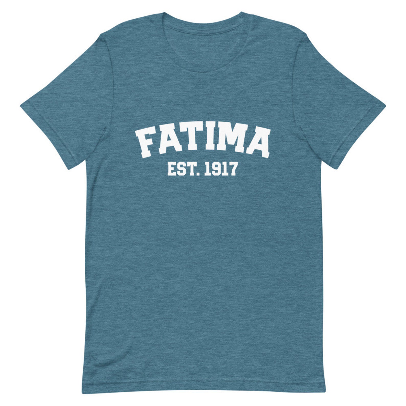 Fatima Est 1917 T-shirt, Catholic Our Lady Shirt, Catholic Pilgrimage ...