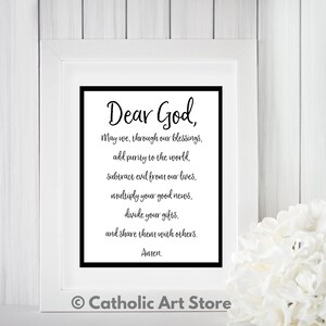 Math Prayer, Catholic School Math Teacher Gift, Catholic School ...