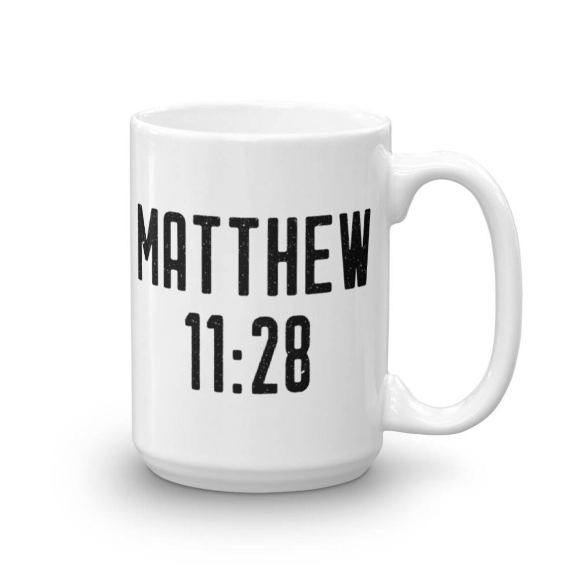 Matthew 11:28 Mug, New Testament Bible Verse Gift, Catholic Counselor ...