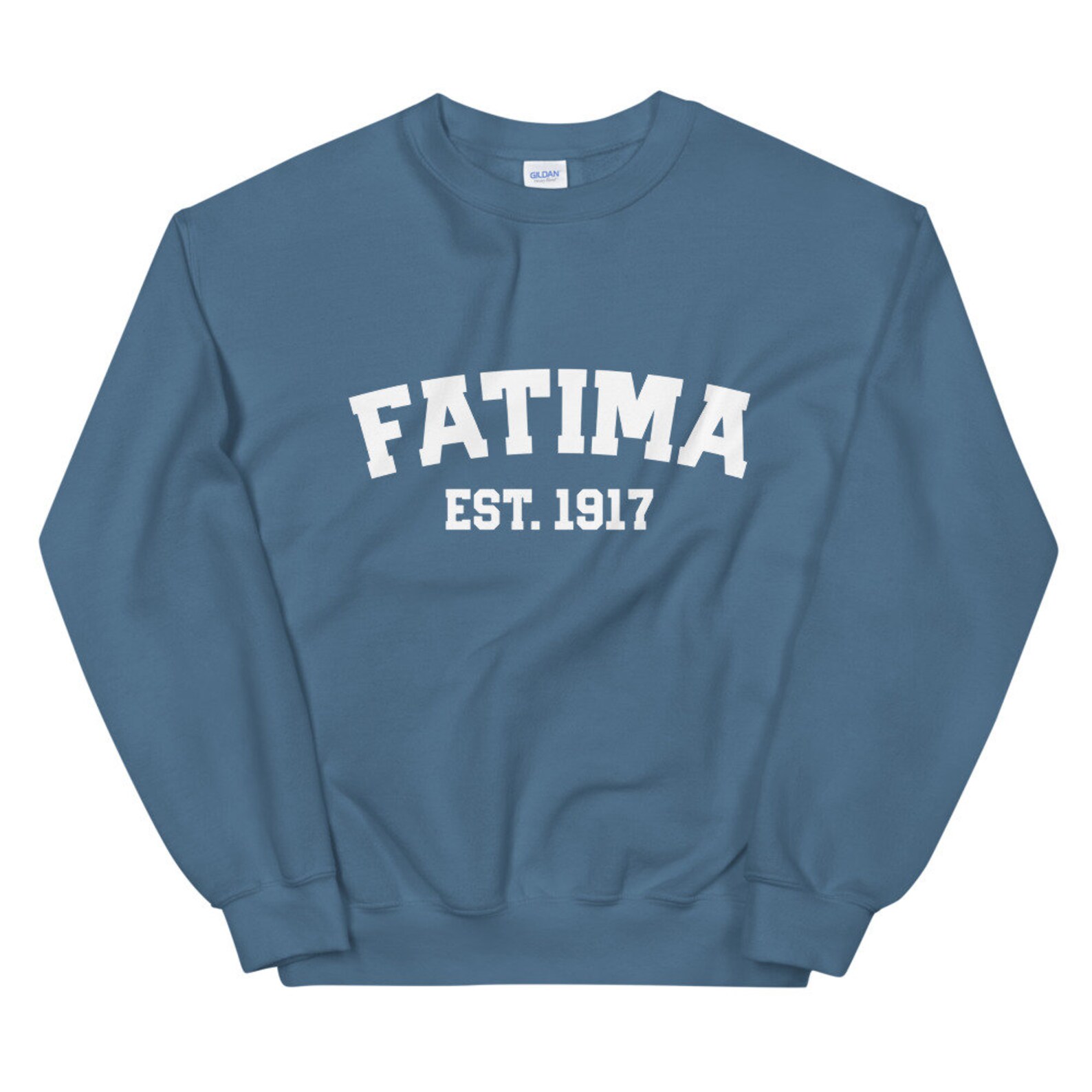 Fatima Est 1917 Sweatshirt, Catholic Pilgrimage Apparel, Our Lady ...