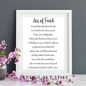 Acts of Faith, Hope, and Love Prayers, Printable 3-prayer Pack ...