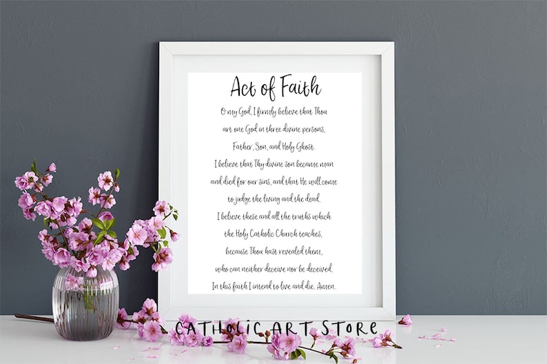 Acts of Faith, Hope, and Love Prayers, Printable 3-prayer Pack ...