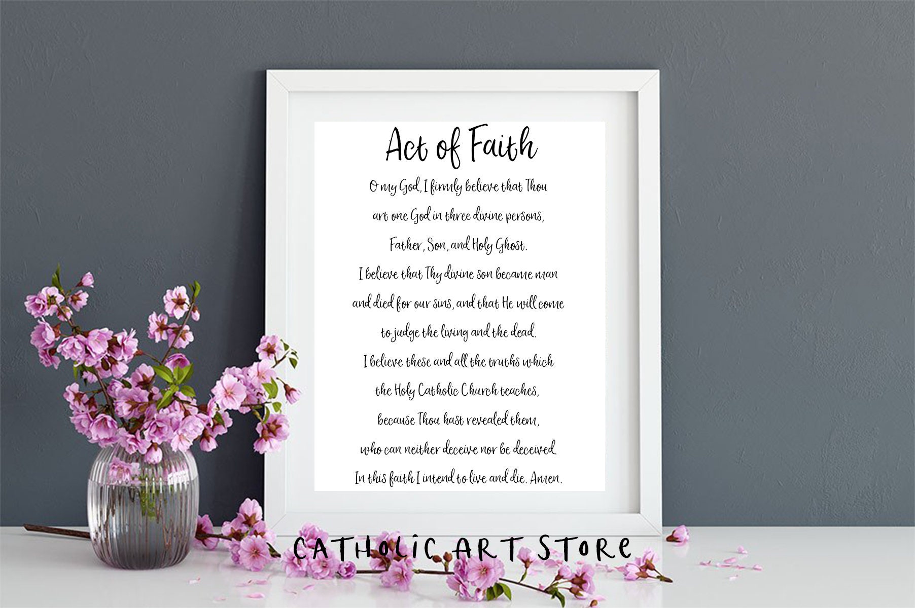 Acts of Faith, Hope, and Love Prayers, Printable 3-prayer Pack ...