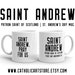 St. Andrew Pray for Us Mug, Patron Saint Scotland, Saint Andrew's Day ...