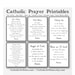 Catholic Prayer Printable 6-pack, Our Father, Hail Mary, Glory Be ...