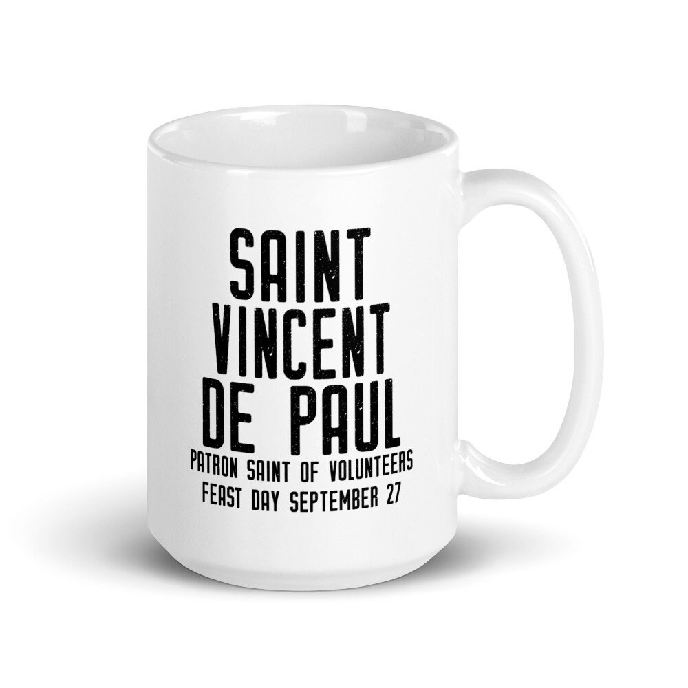 St. Vincent De Paul Pray for Us Mug Patron Saint Volunteers - Etsy