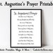 St. Augustine's Prayer, Saint Prayer, Catholic Church Prayer, Catholic ...