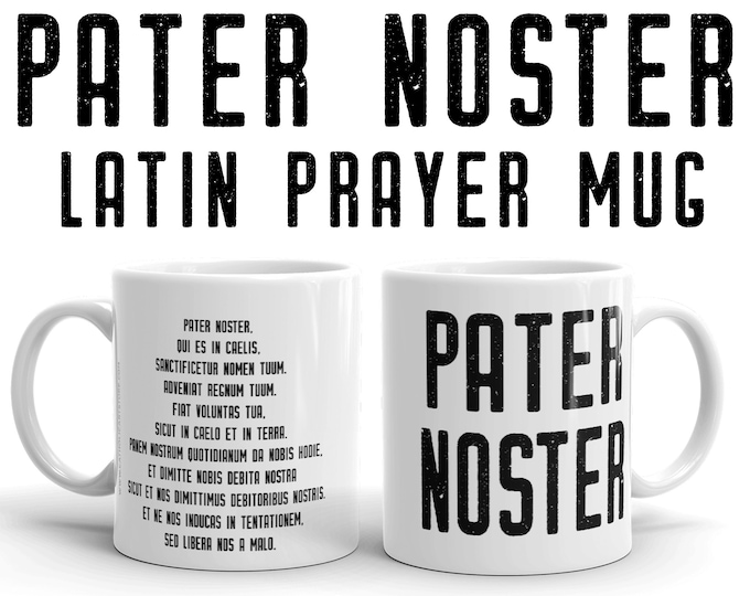 Pater Noster Latin Prayer Mug Our Father Catholic Priest - Etsy