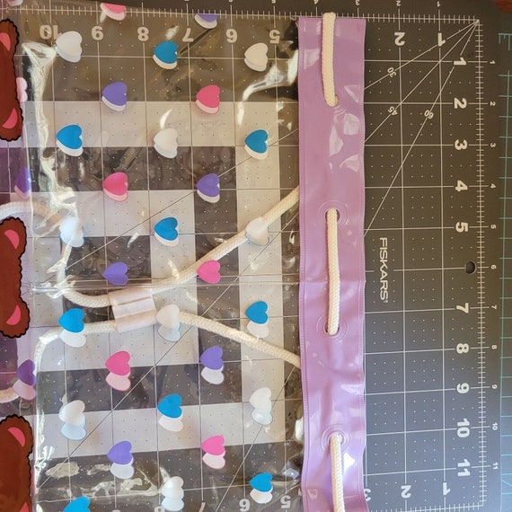 Vintage Sanrio Bears Clear Vinyl Bag Backpack 1984 Ne… - Gem