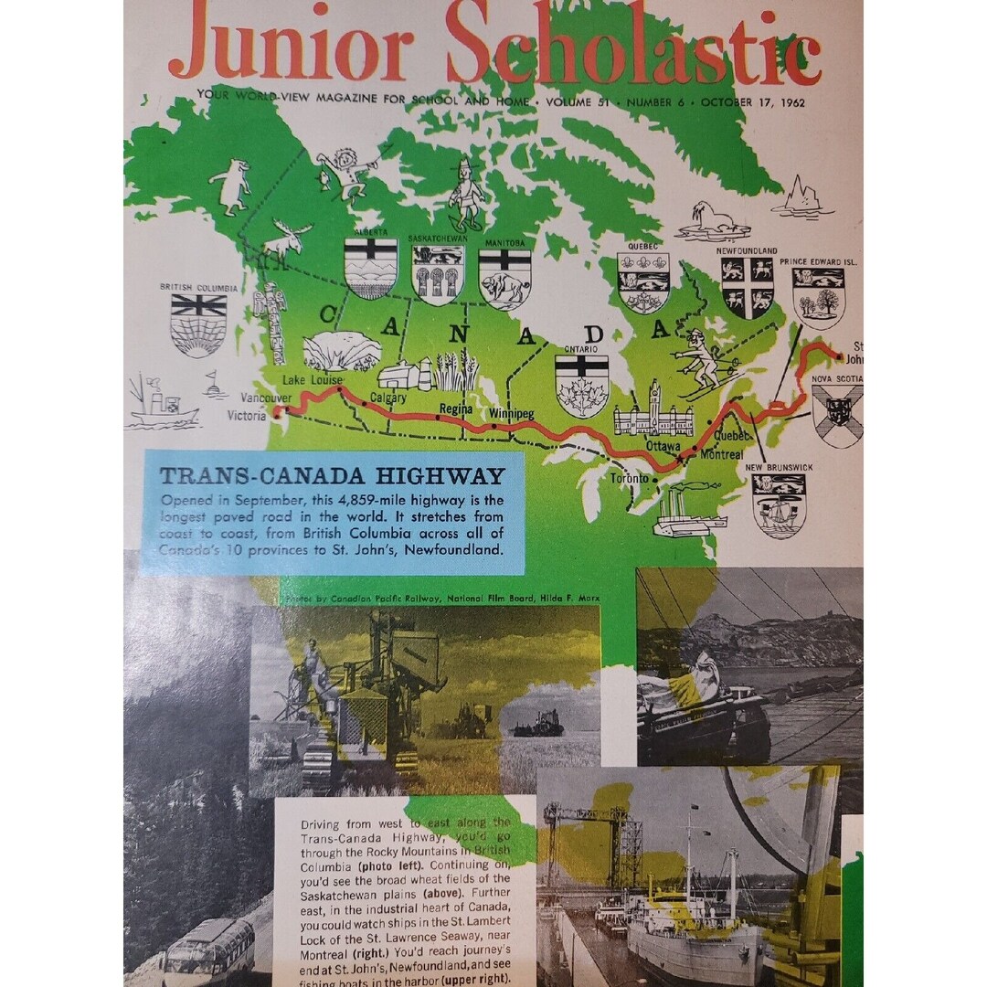 Junior Scholastic Magazine October 17 1962 Teen Vintage - Etsy