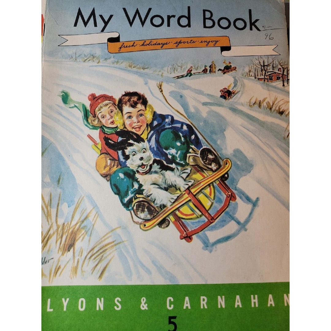 Vintage My Word Book 5 1954 Lyons and Carnahan Cursive Writing Practice ...