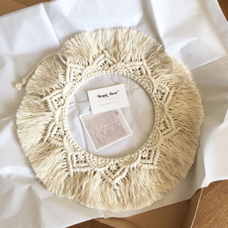 Round Macrame Wallhanging / Hoop Macrame / Macrame Mandala / | Etsy