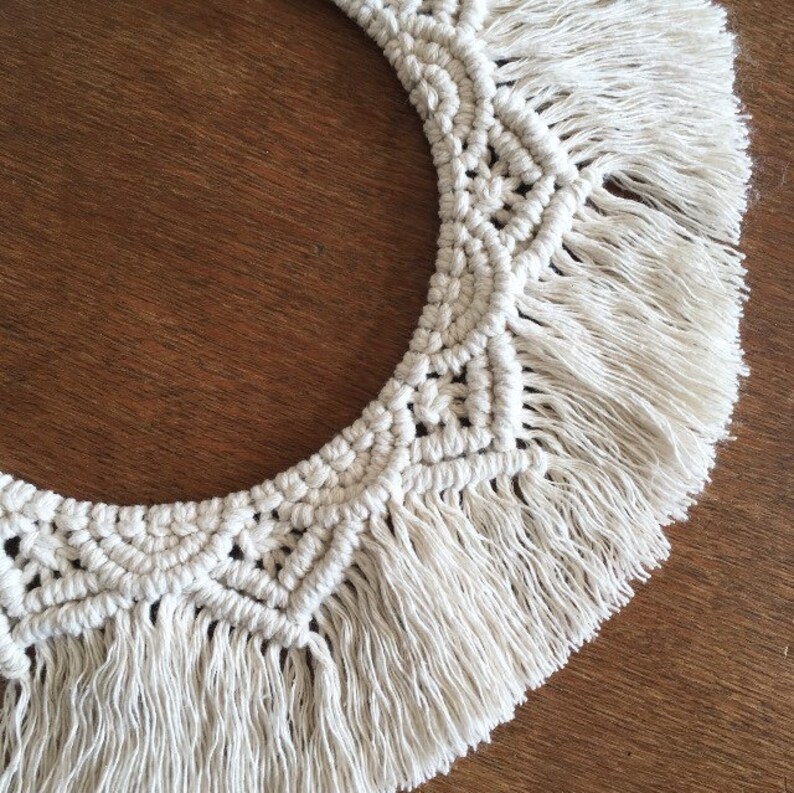 Round Macrame Wallhanging / Hoop Macrame / Macrame Mandala / | Etsy