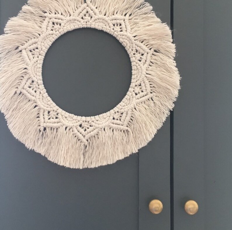 Round Macrame Wallhanging / Hoop Macrame / Macrame Mandala / - Etsy
