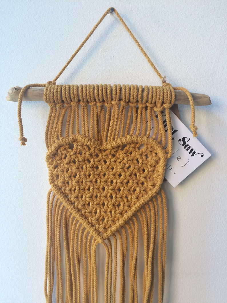 Wall Hanging / Macrame Wall Hanging / Heart Macrame - Etsy