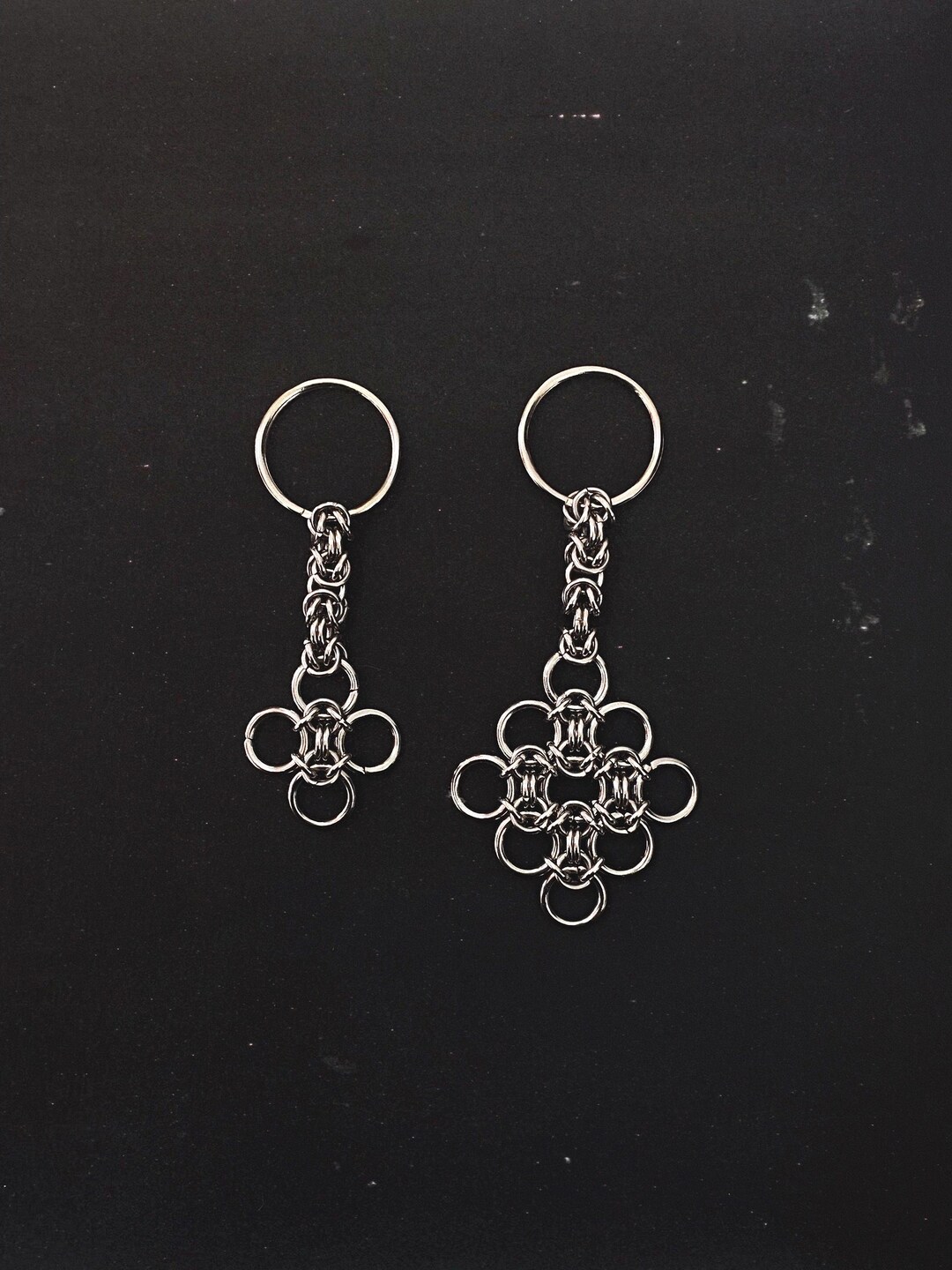 TEMPLE Key Ring || Handmade Gothic Chainmail Keyrings Inspired by ...