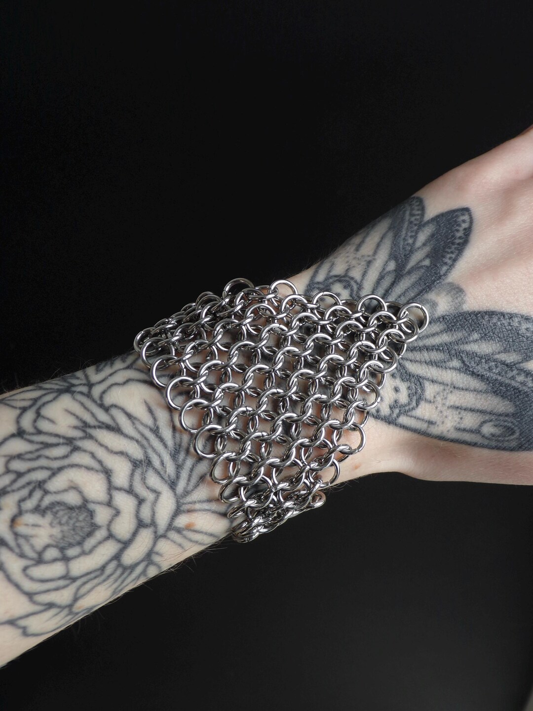 MARTYR Chainmail Bracelet || Gothic Handmade Stainless Steel European ...