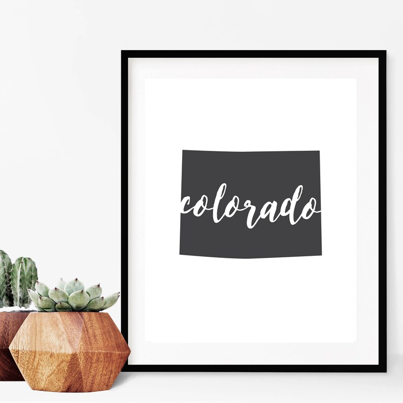 Colorado Wall Art | Colorado Printable | Colorado Art Print | Colorado ...