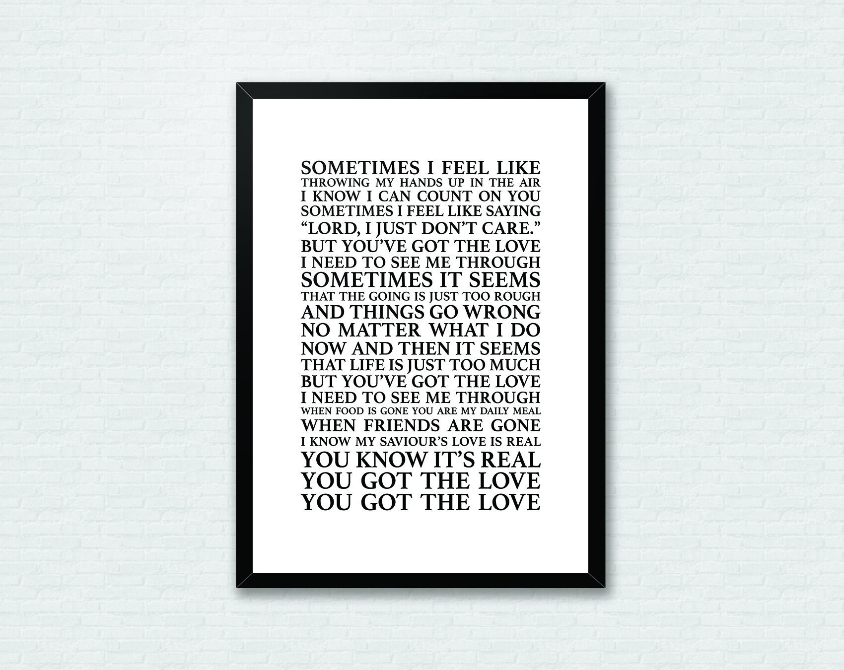 Youve Got The Love Florence The Machine Song Lyrics Typography
