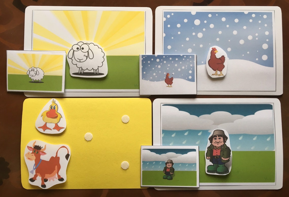 Farmer Duck 2 Word Level Picture Pack no Book - Etsy