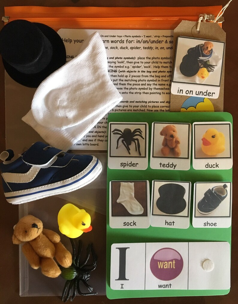 In On Under Toys Pack 3 word level and 'I want..' | Etsy