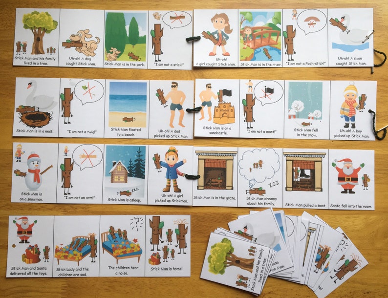 Stick Man Story Sequencing and Colourful Semantics Pack - Etsy UK