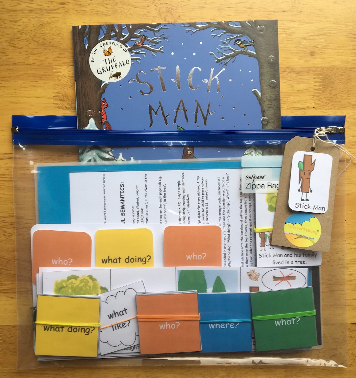 Stick Man Story Sequencing and Colourful Semantics Pack - Etsy UK