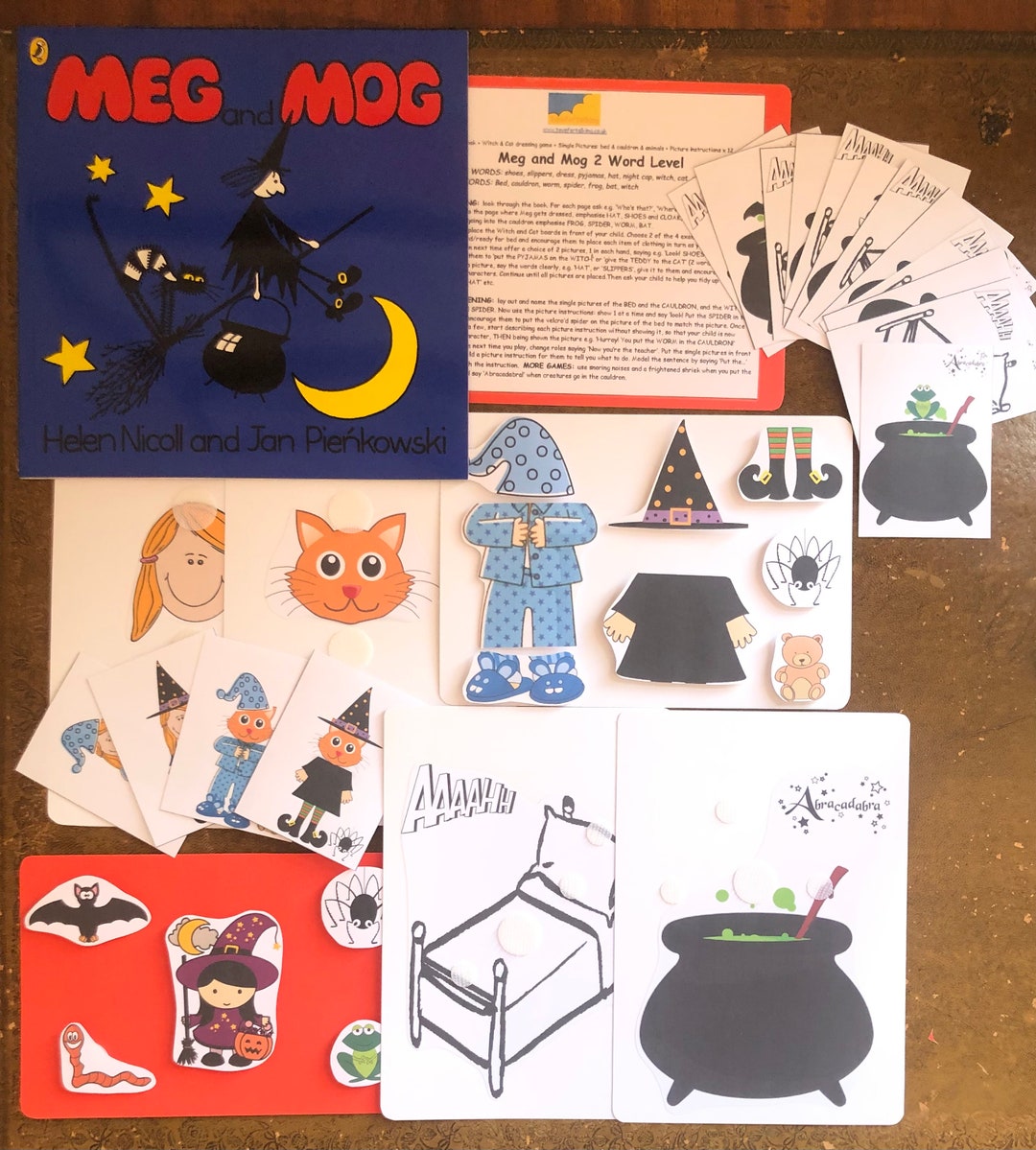Meg and Mog 2 Word Level Pack With Paperback Book - Etsy