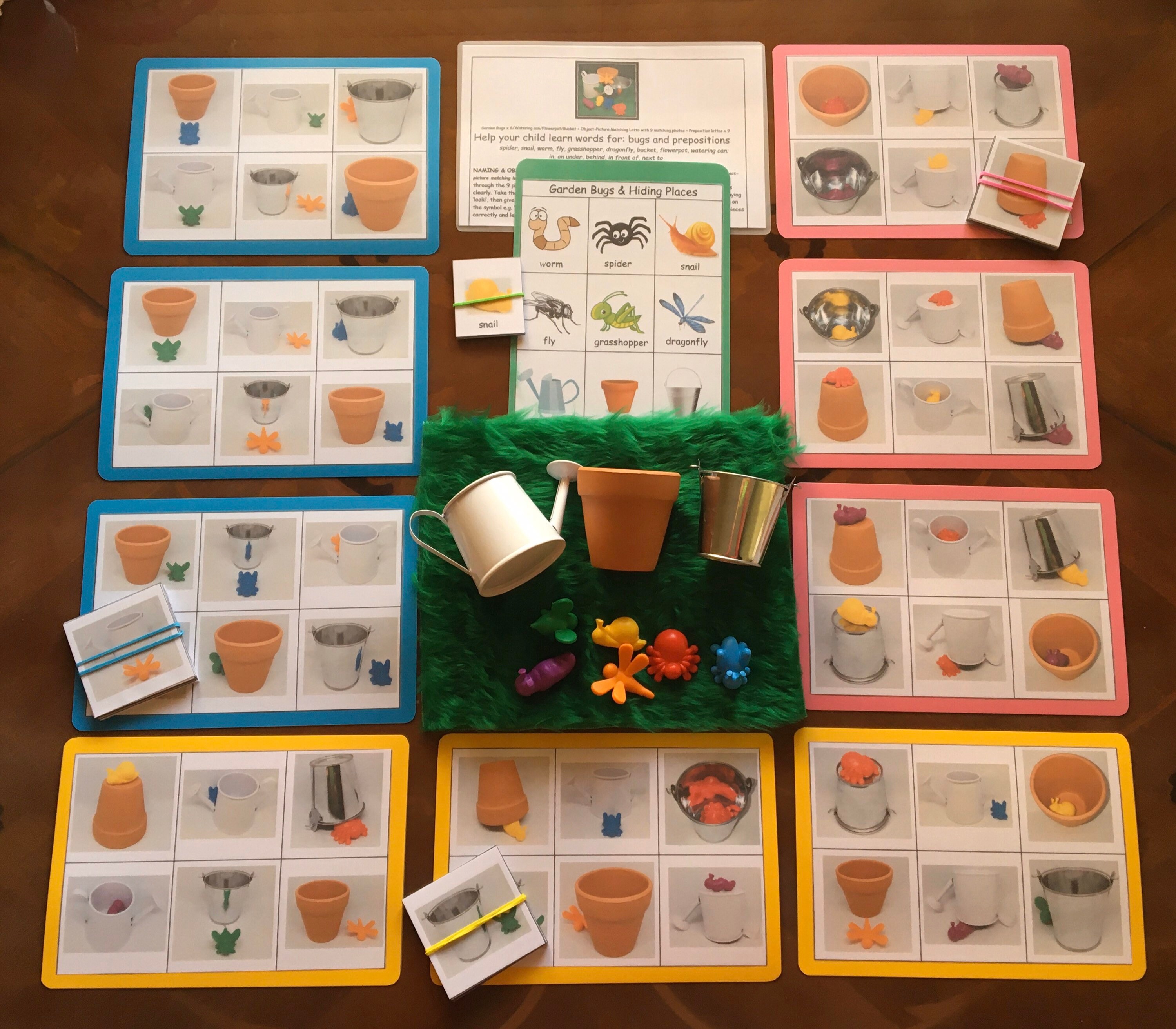 Bugs in the Garden Prepositions Pack, 3 Word Level, - Etsy