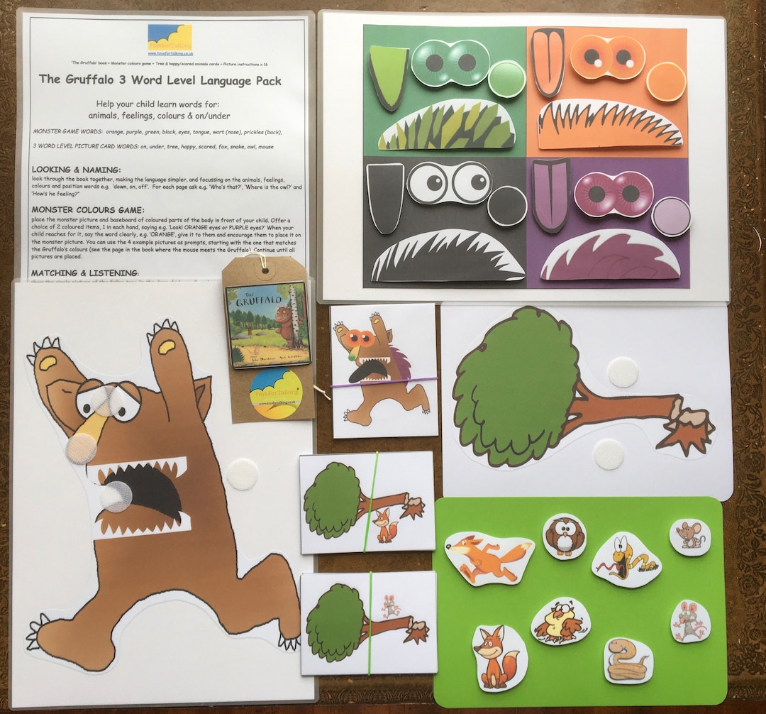 The Gruffalo 3 Word Level Picture Pack (no Book): Feelings, Colours, on ...