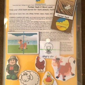 Farmer Duck 2 Word Level Picture Pack (no Book) - Etsy