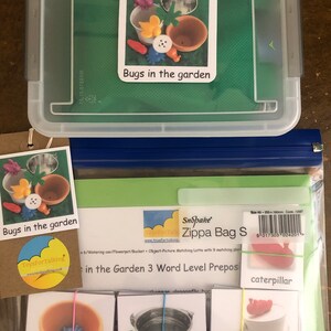 Bugs in the Garden Prepositions Pack, 3 Word Level, - Etsy