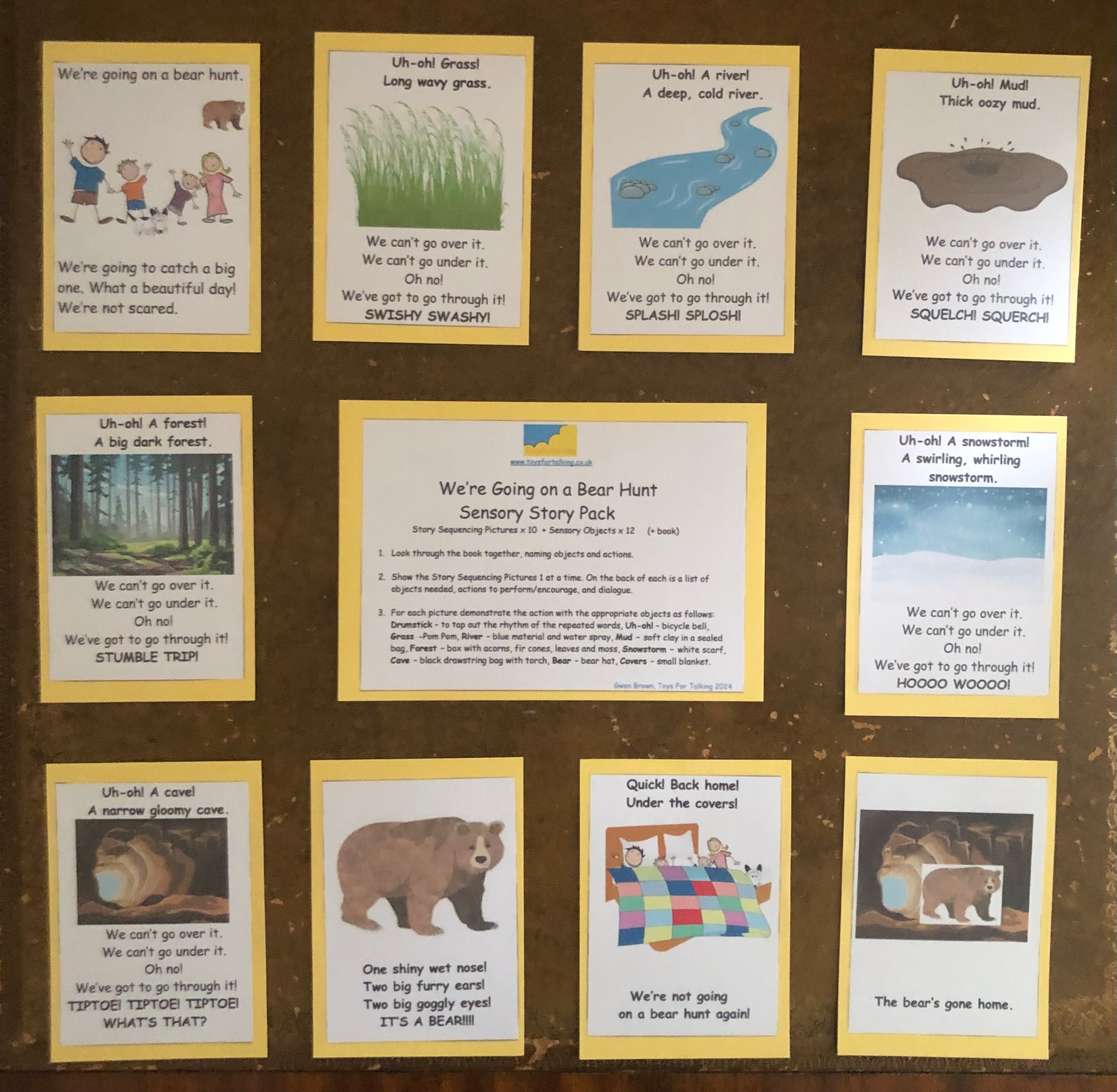 Were Going on a Bear Hunt Sensory Story Pack With Paperback Book - Etsy