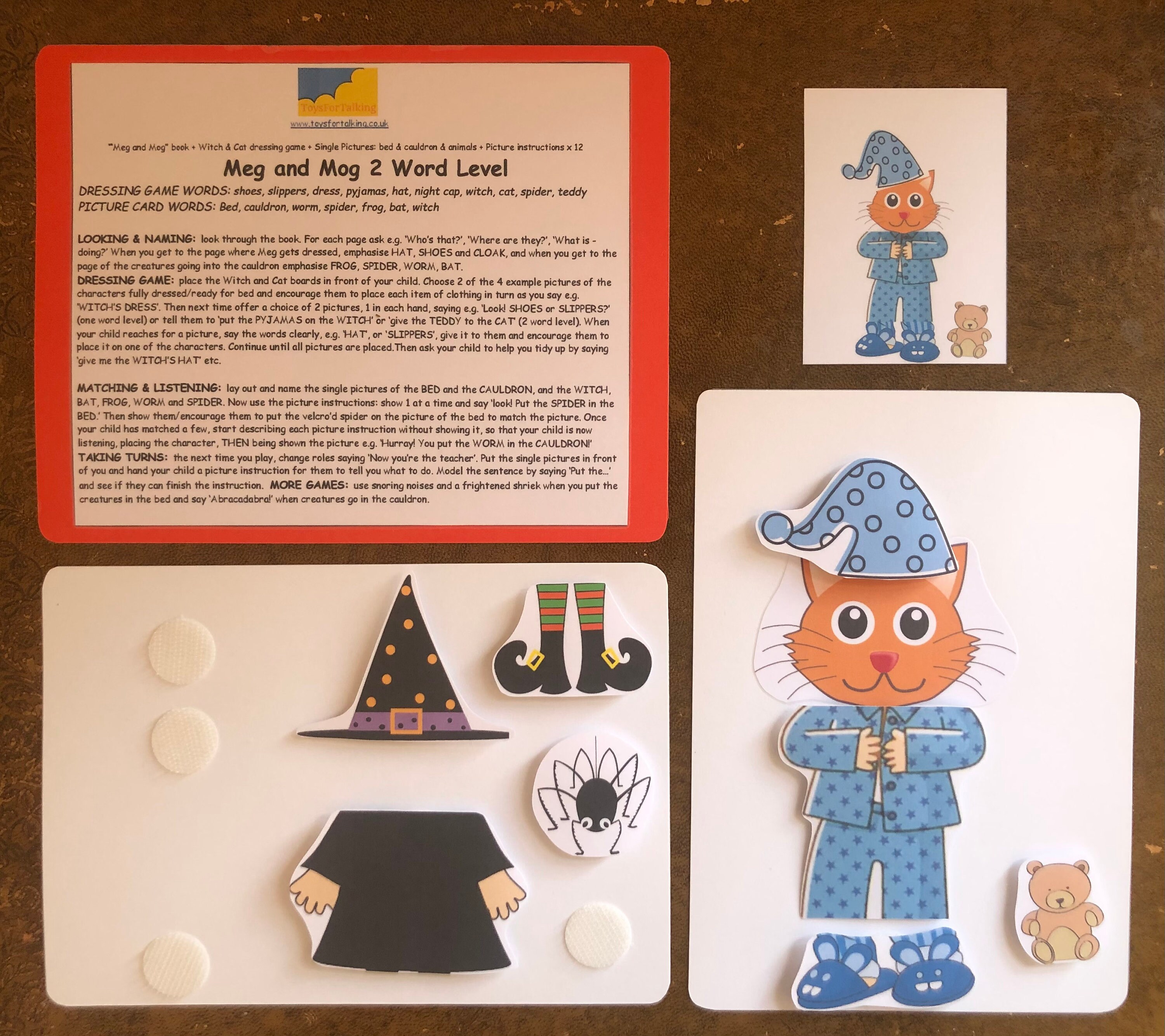 Meg and Mog 2 Word Level Picture Pack (no Book) - Etsy