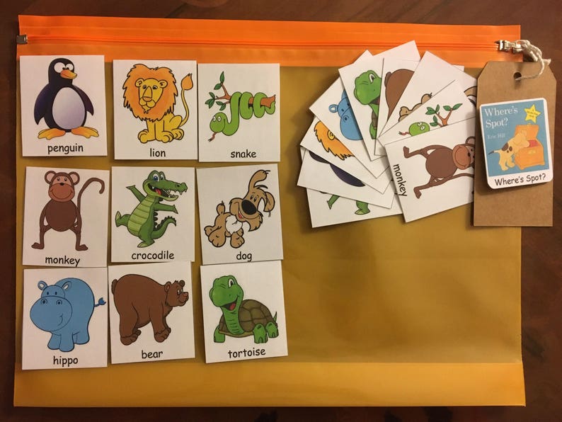 Where's Spot Book Language Builder - Etsy