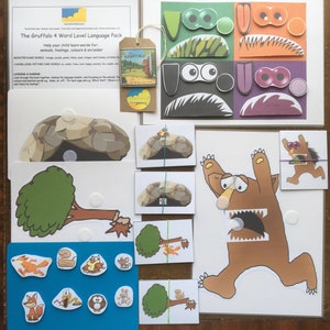 The Gruffalo 4 Word Level Picture Pack (no Book) : Feelings, Colours ...